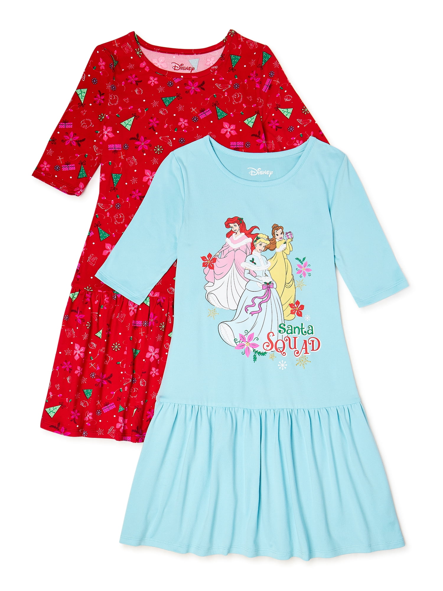 Disney Princess Girls Play Dress, 2-Pack, Sizes 4-12 - Walmart Business ...