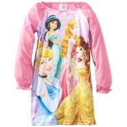 Disney Princess Girls Pajama Nightgown with Short Sleeves, Sizes 4-12 ...