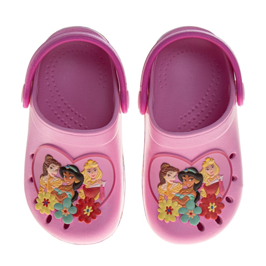 Disney Princess Girls Slip-On Clogs with Back Strap, Jasmine, Belle ...