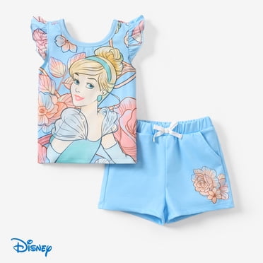 Disney Princess Minnie Mouse Lilo and Stitch Girls Short Sets Shirt and ...