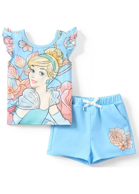 Disney Princess Ariel Little Girls Tank Top and Active Retro Dolphin ...