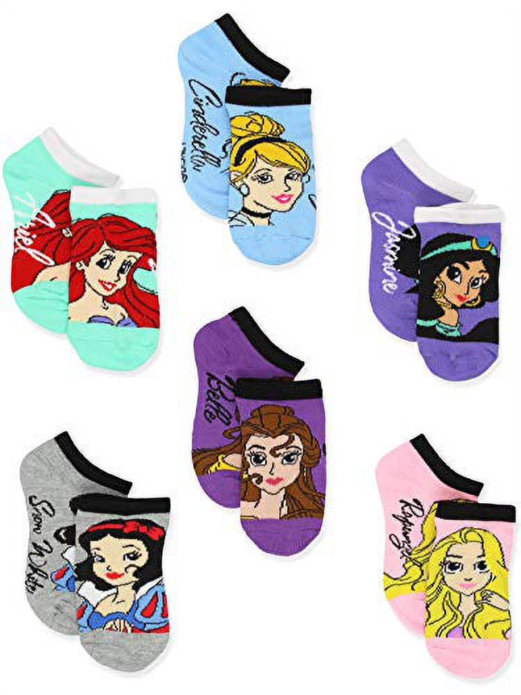 Disney Princess Socks for Toddler, Kids, Teens, Women, 6-Pack Style ...