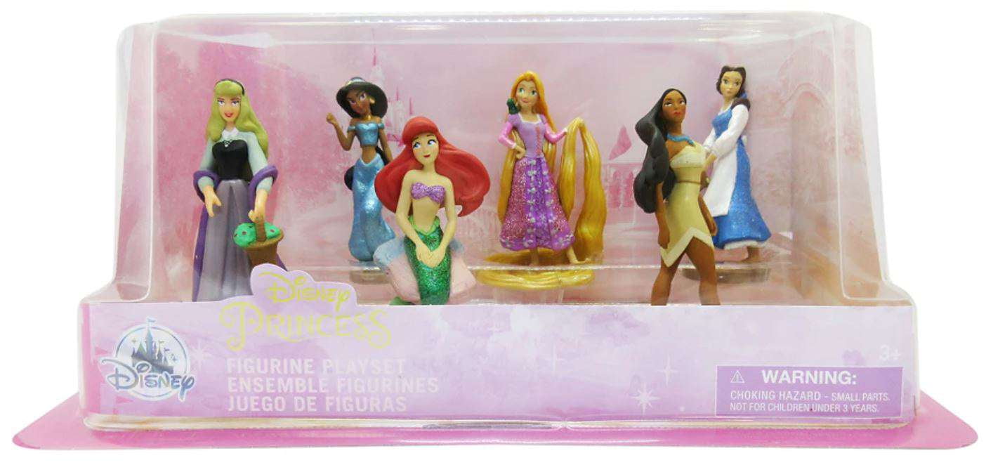 Disney Princess Glitter 4” Enchanted Figures Plastic Figurines & Knick ...
