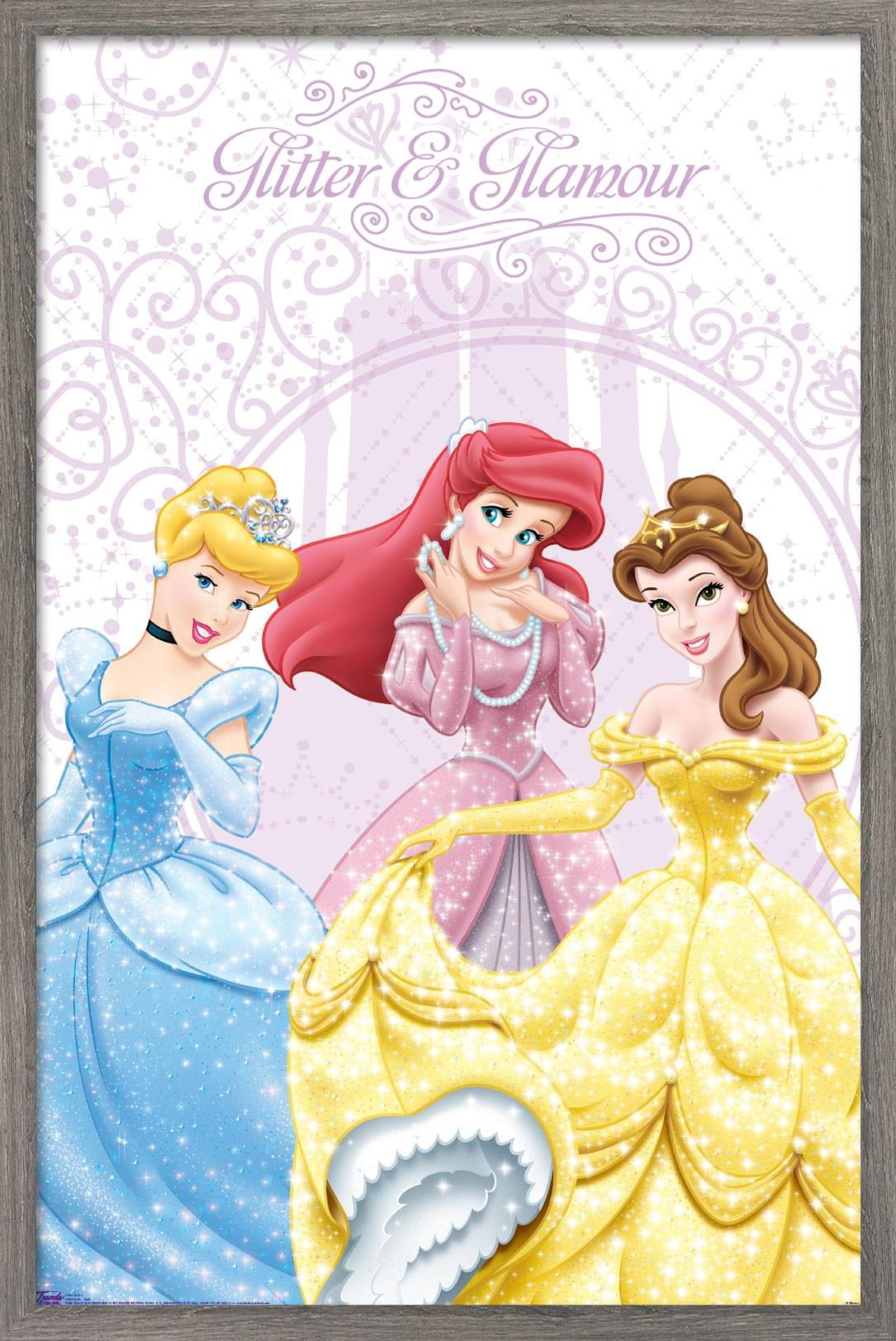 Disney Princess - Glitter and Glamour Wall Poster, 22.375" x 34 ...