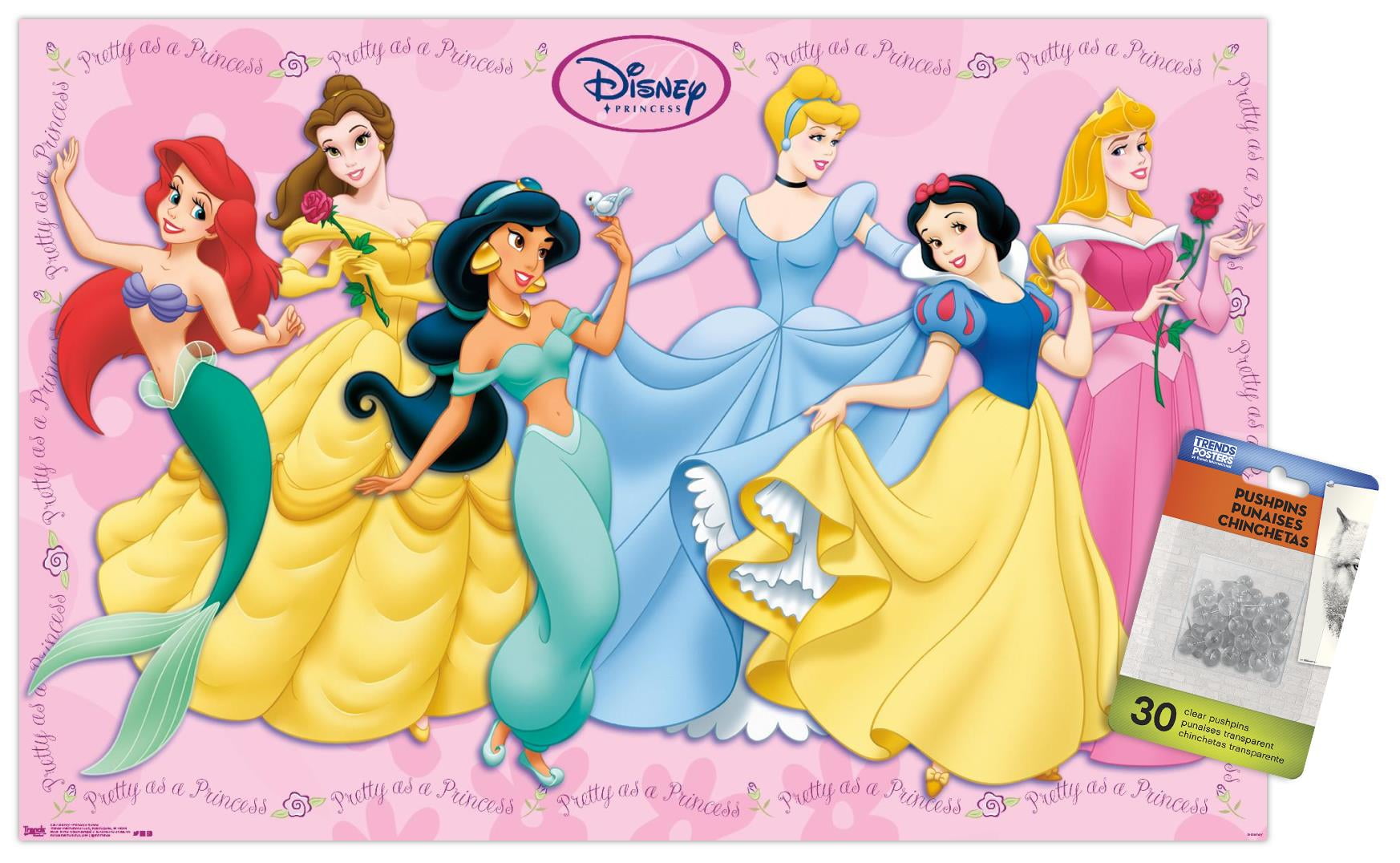 Disney Princess - Gowns Wall Poster with Push Pins, 14.725" x 22.375 ...
