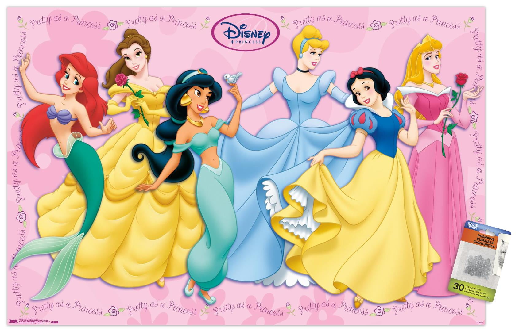 Disney Princess - Gowns Wall Poster with Push Pins, 22.375" x 34 ...
