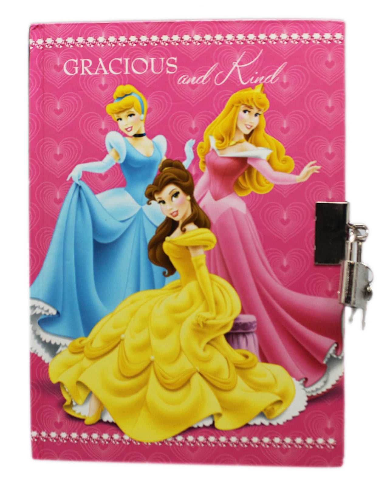 Disney Princess "Gracious and Kind" Pink Cover Diary w/Lock - Walmart.com