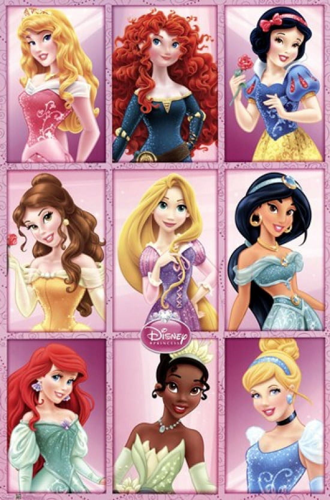 Disney Princess - Grid Poster Print (24 x 36) - Walmart.com
