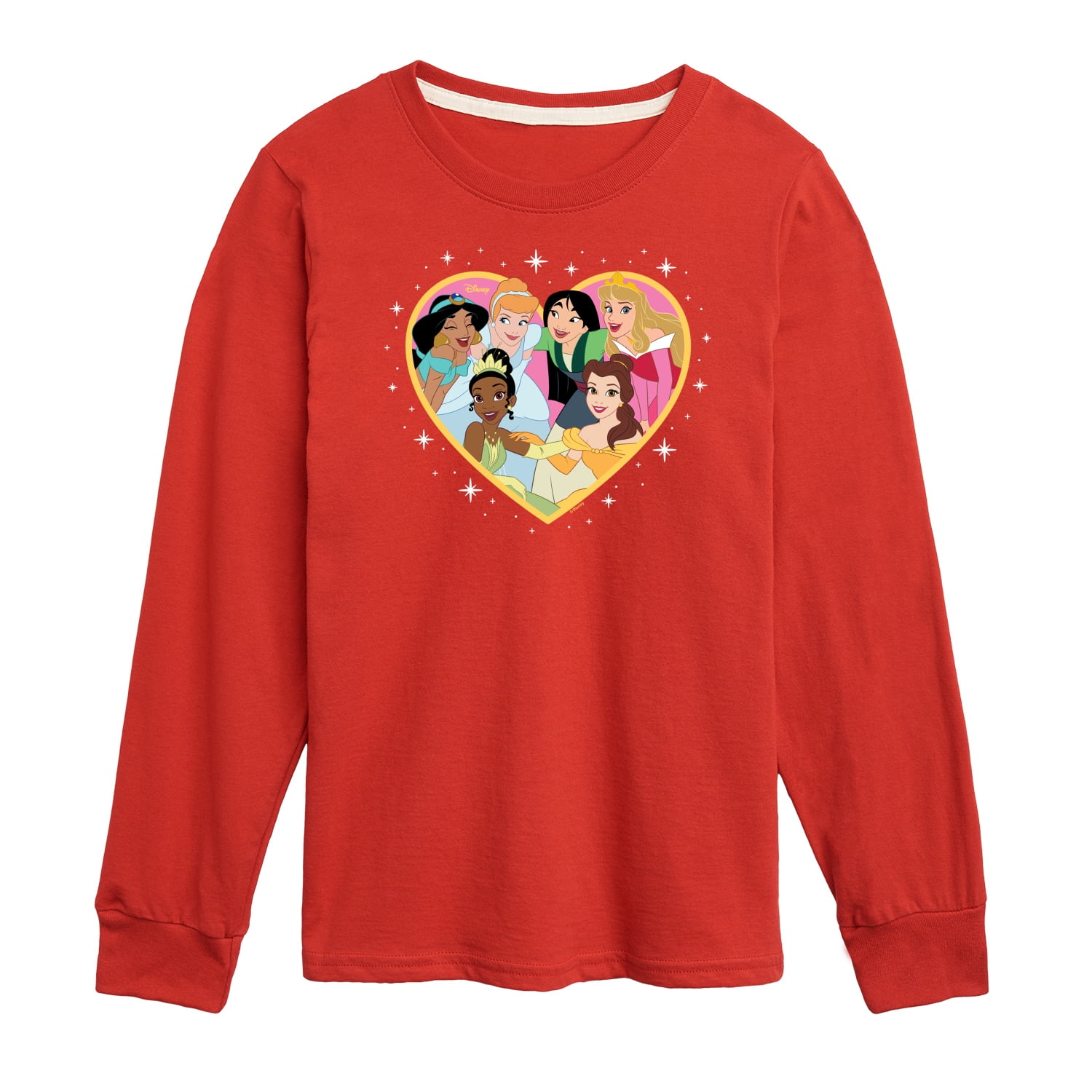 Disney - Princess Group Heart - Toddler And Youth Long Sleeve Graphic T ...