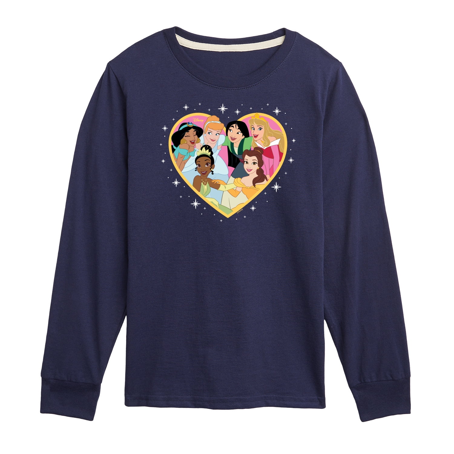 Disney - Princess Group Heart - Toddler And Youth Long Sleeve Graphic T-Shirt - Walmart.com