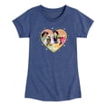 Disney - Princess Group Heart - Toddler Girls Fitted Short Sleeve T ...