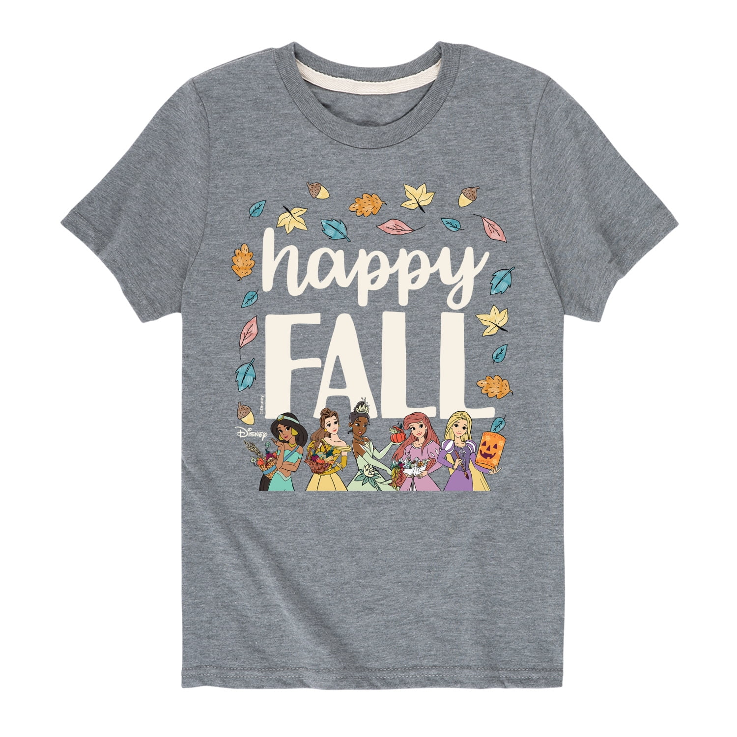 Disney Princess - Happy Fall - Toddler And Youth Short Sleeve Graphic T ...