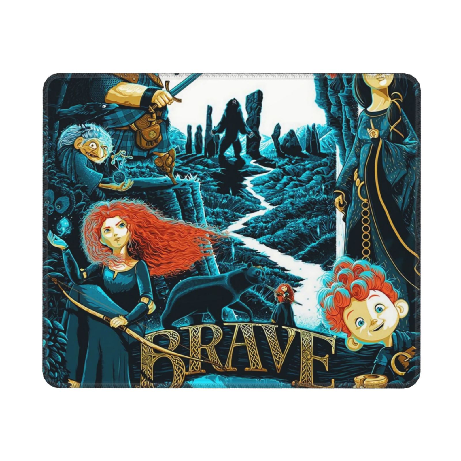 Disney-Princess Heart Strong Merida Mouse Pad,Kawaii Anime Cat Mouse ...