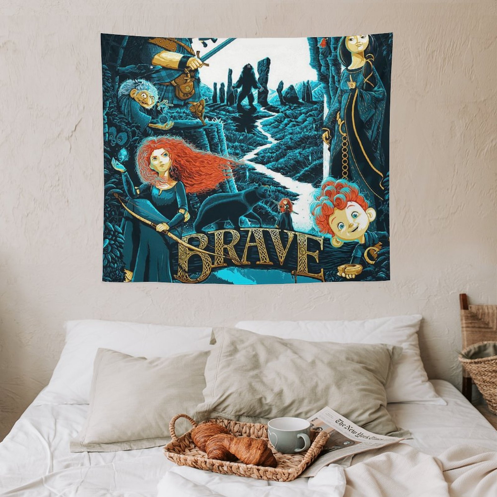 Princess Heart Strong Merida Tapestry,Princess Heart Strong Merida Wall ...