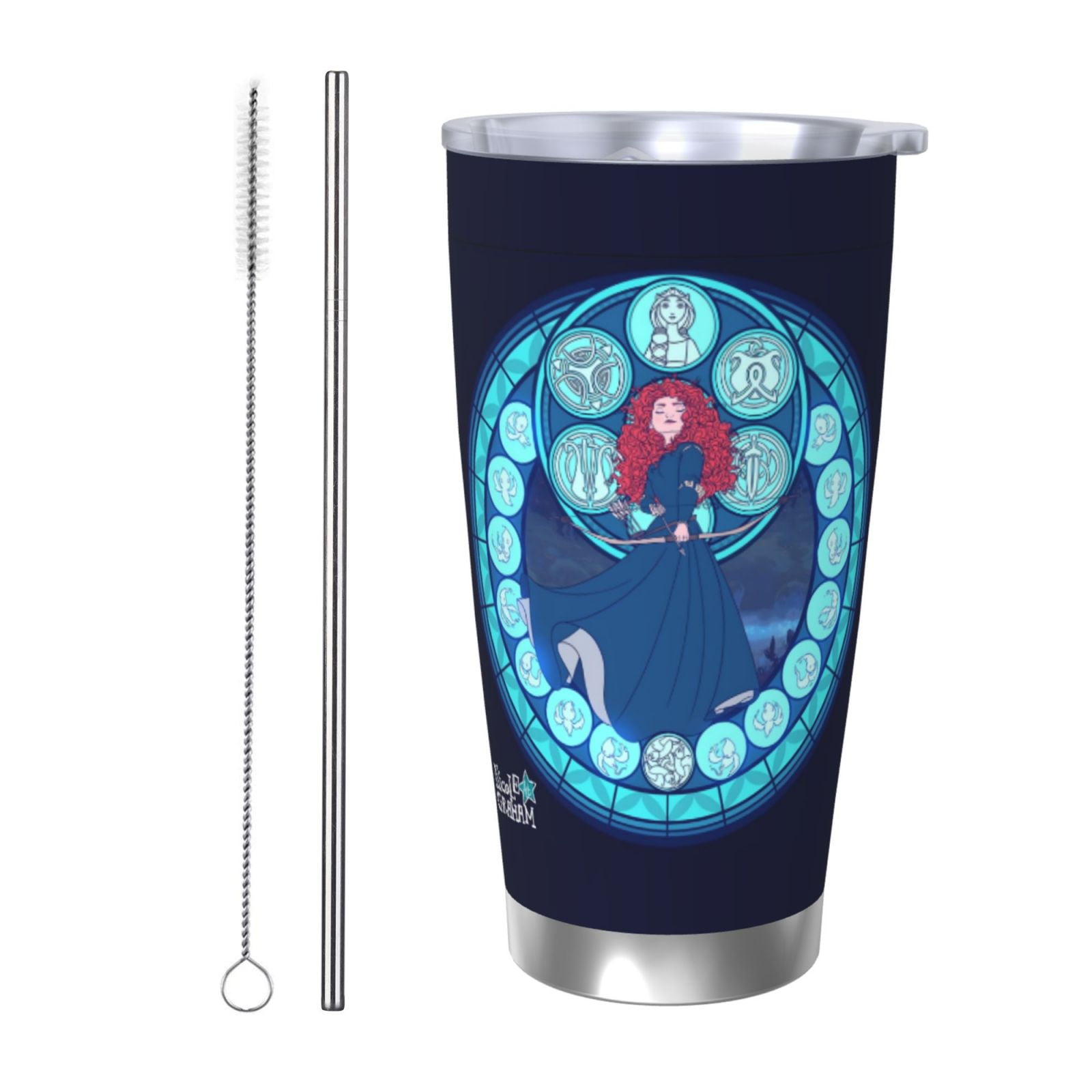 Disney-Princess Heart Strong Merida Water Bottle,Travel Coffee Mug ...