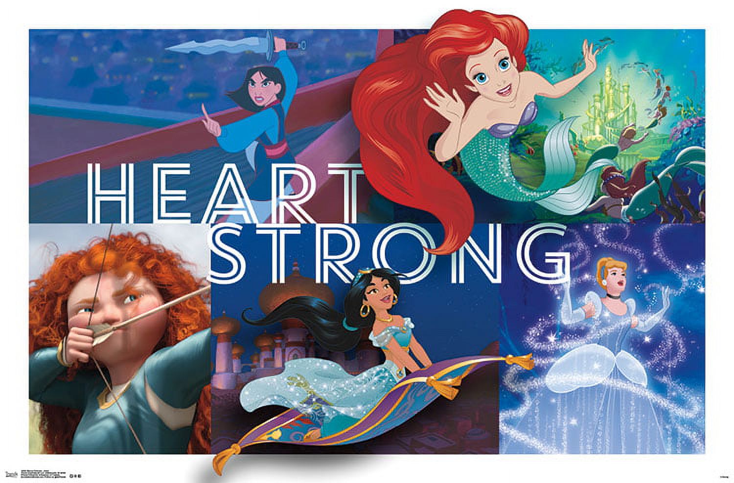 Disney Princess - Heart Wall Poster, 22.375" x 34" - Walmart.com