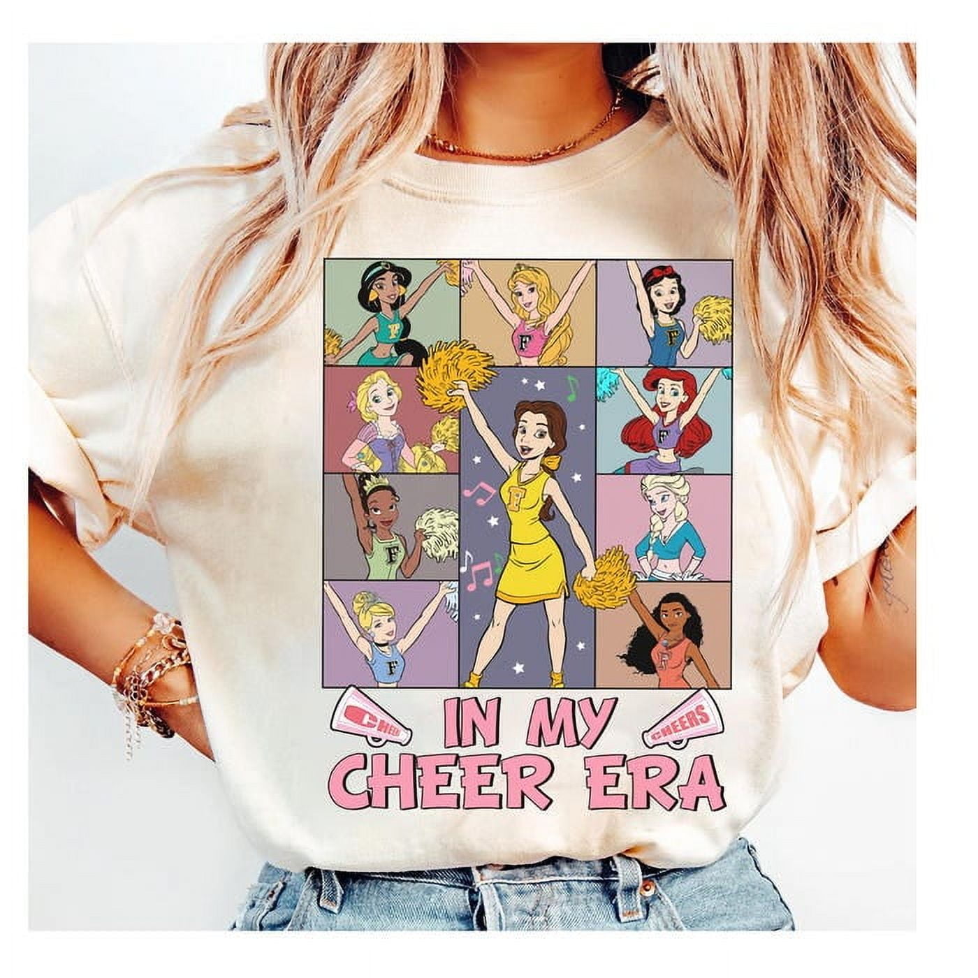 Disney Princess In My Cheer Era T-shirt, Disney Cheerleading ...