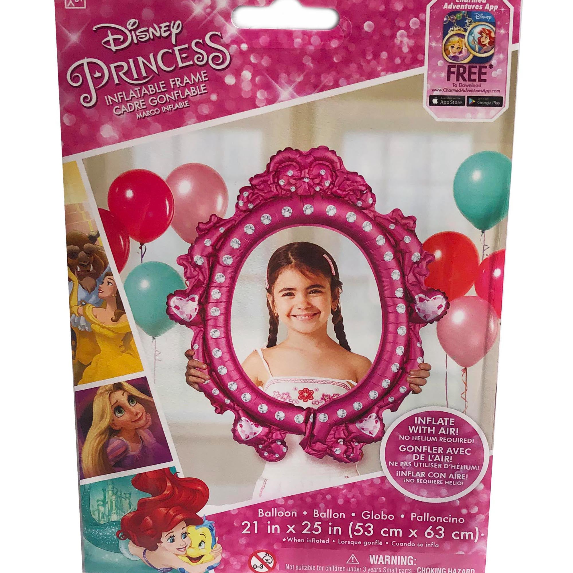 Disney Princess Inflatable Frame with Air Balloon 25" - Walmart.com
