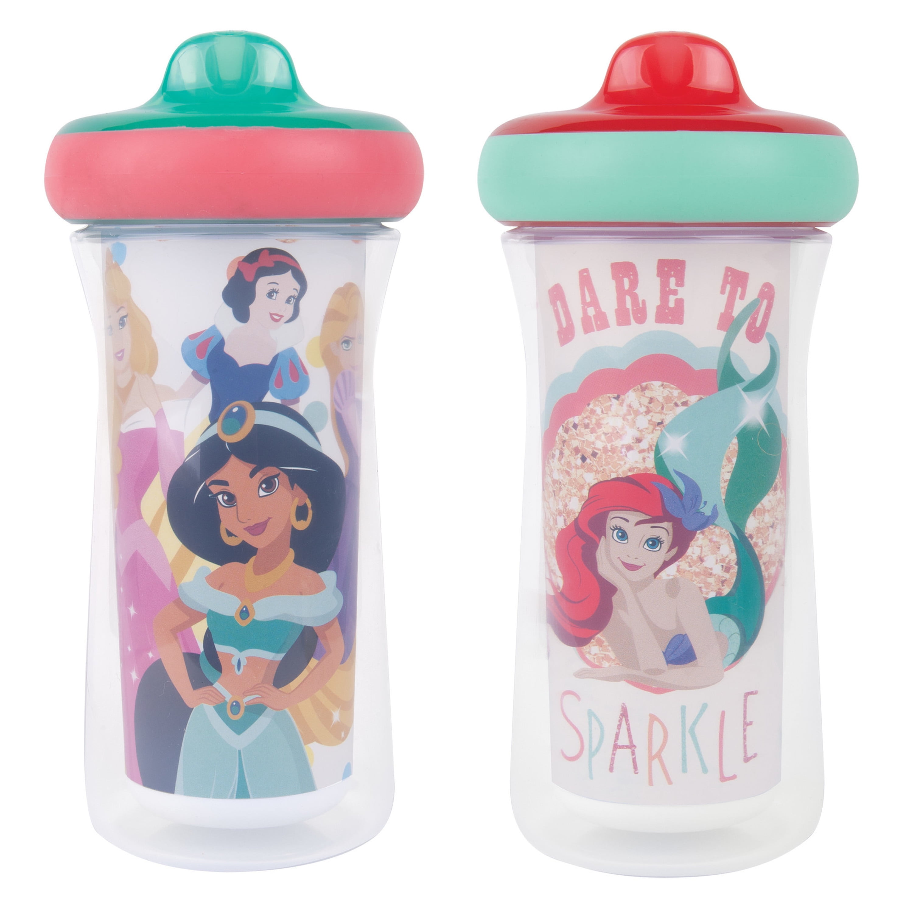 Disney Princess Insulated Baby Toddler Sippy Cup 9 Oz - 2pk - Walmart.com