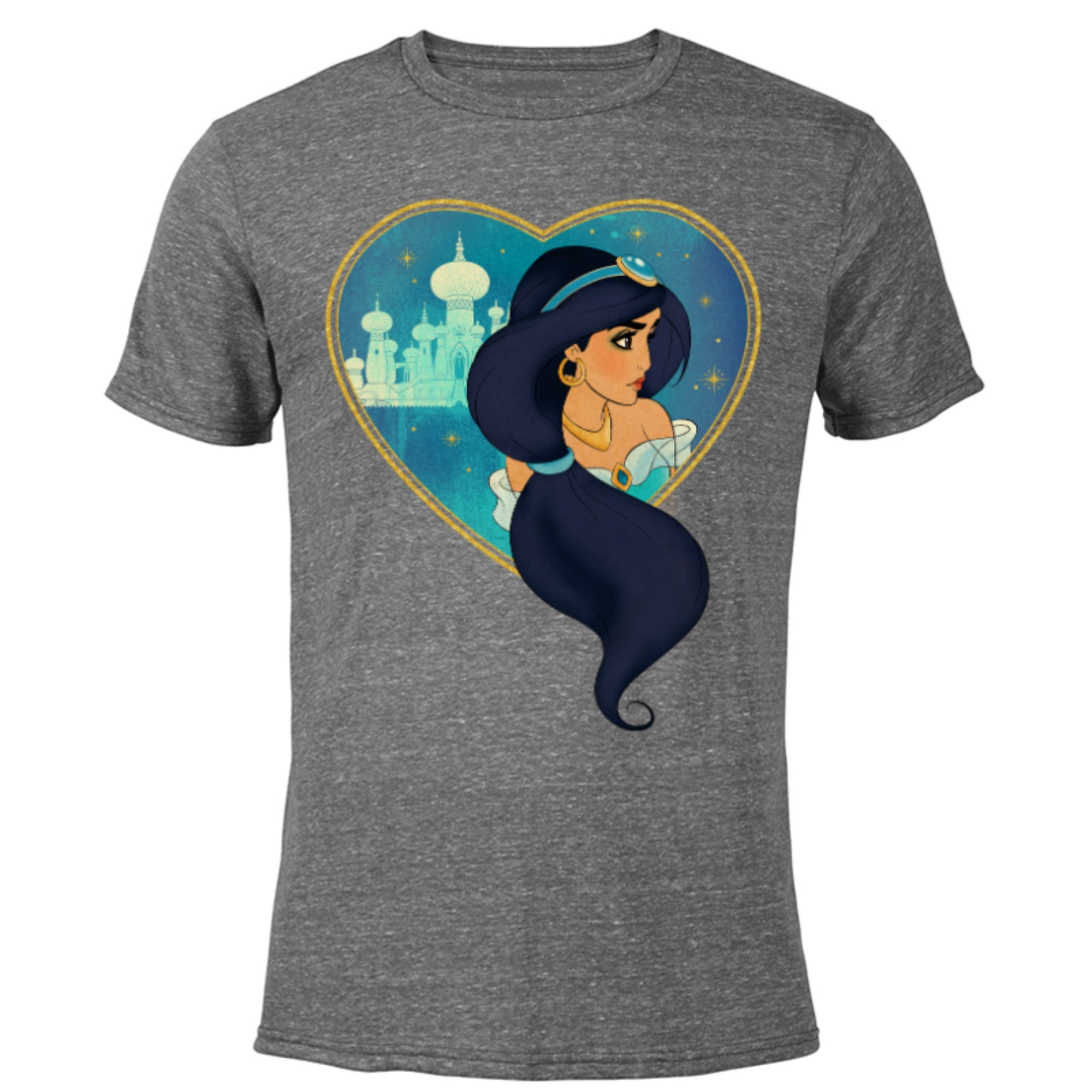 Disney Princess Jasmine Agrabah Heart - Short Sleeve Blended T-Shirt ...