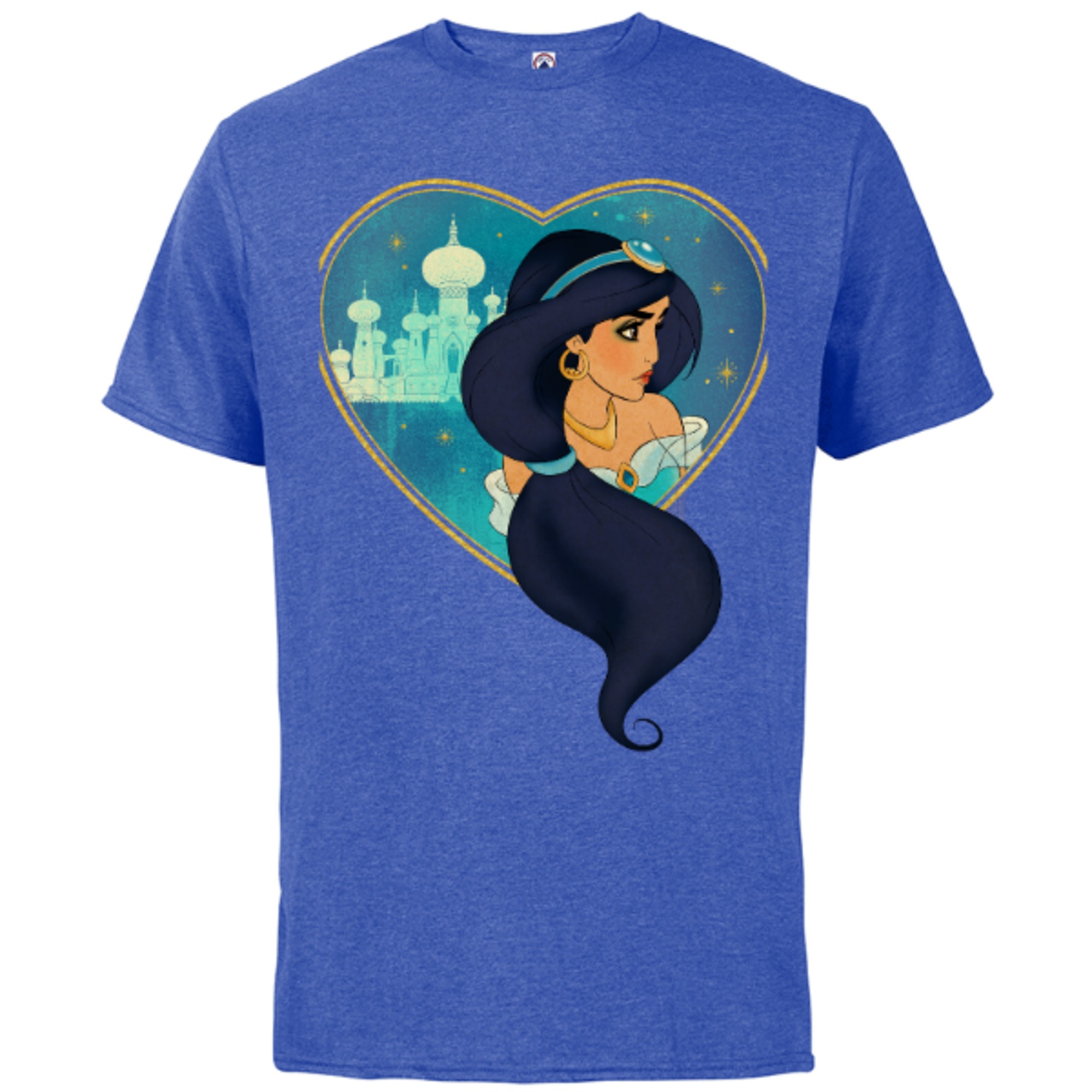 Disney Princess Jasmine Agrabah Heart - Short Sleeve Cotton T-Shirt for ...