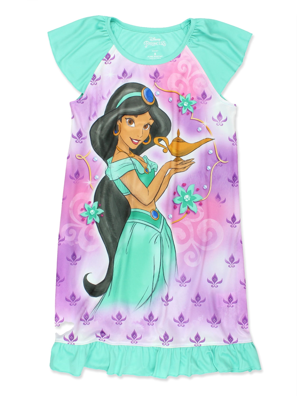 Disney Princess Jasmine Aladdin Movie Girl S Nightgown Dorm Pajamas