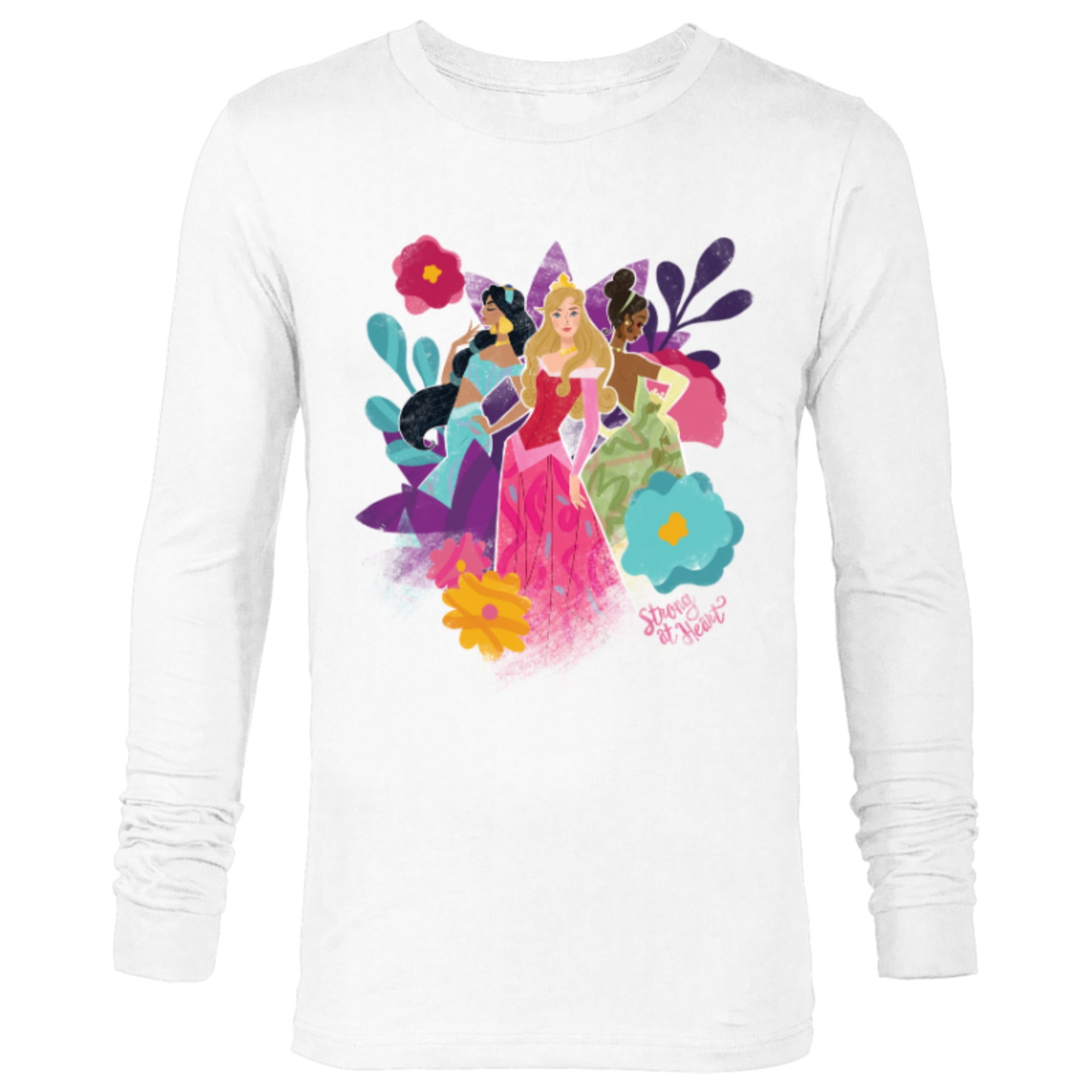 Disney Princess Jasmine Aurora and Tiana Strong at Heart - Long Sleeve ...