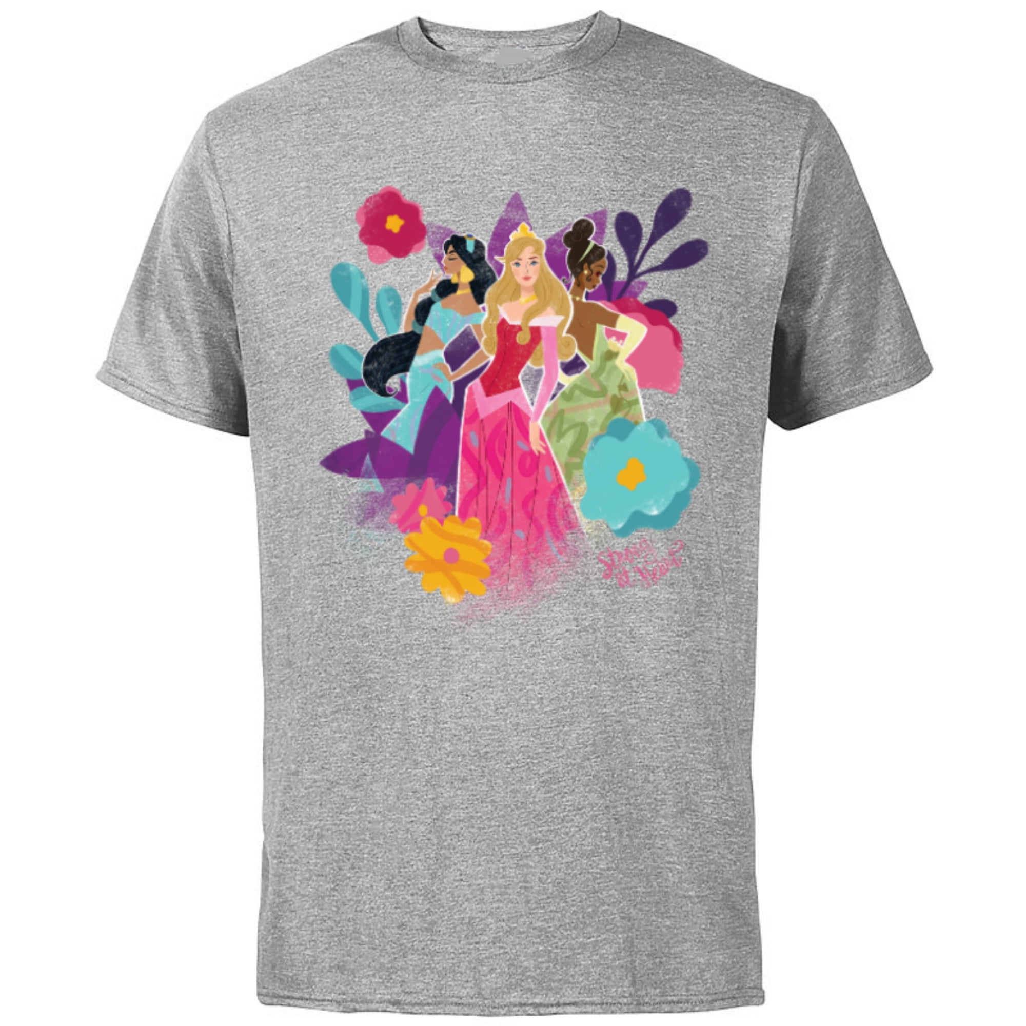 Disney Princess Jasmine Aurora and Tiana Strong at Heart - Short Sleeve ...
