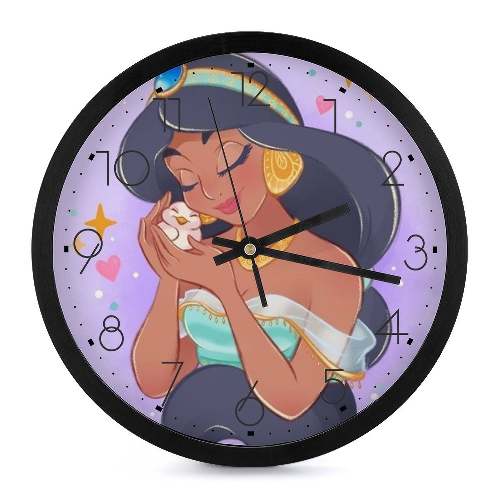 Disney Princess Jasmine Round wall clocks battery operated decorative ...