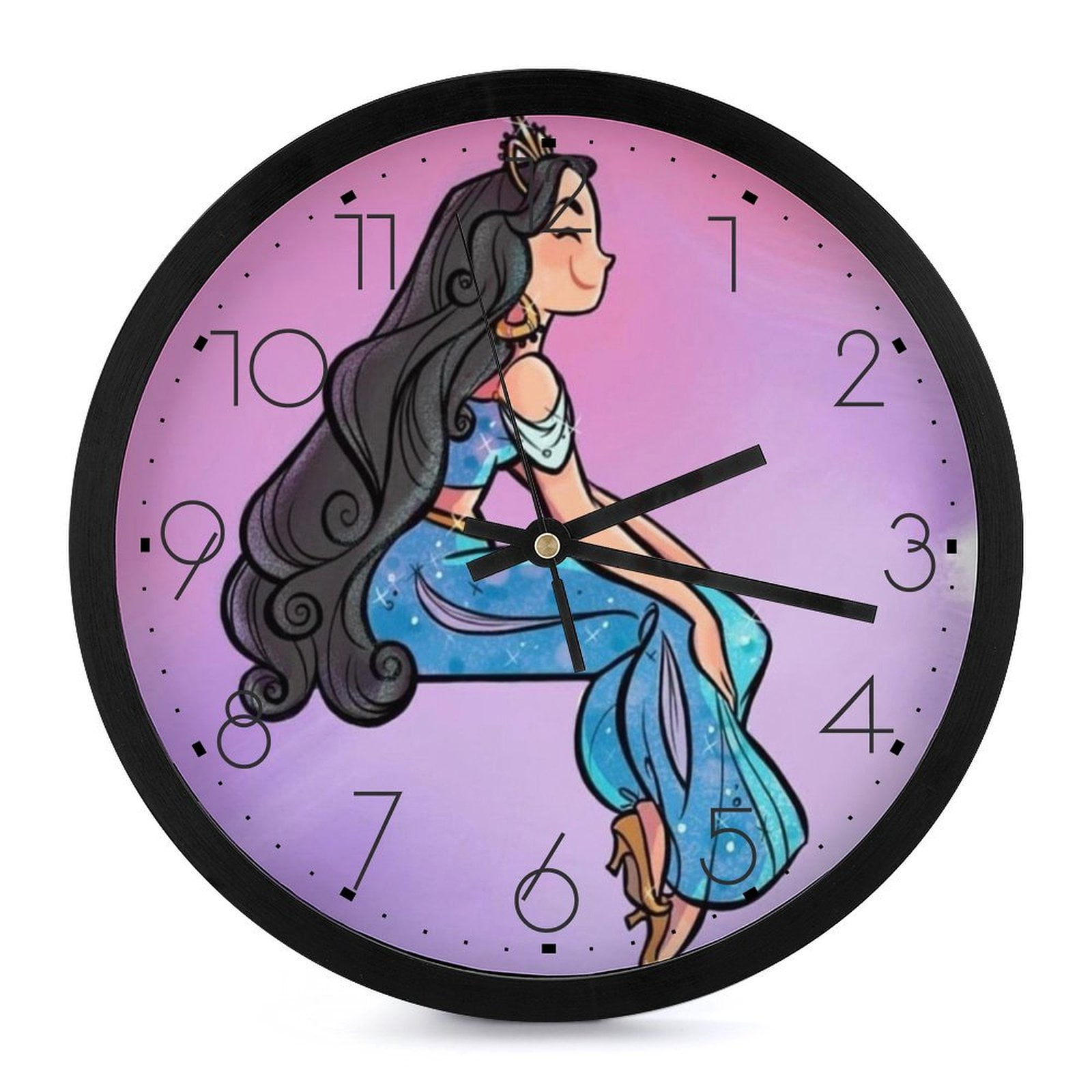 Disney Princess Jasmine Round wall clocks battery operated decorative ...
