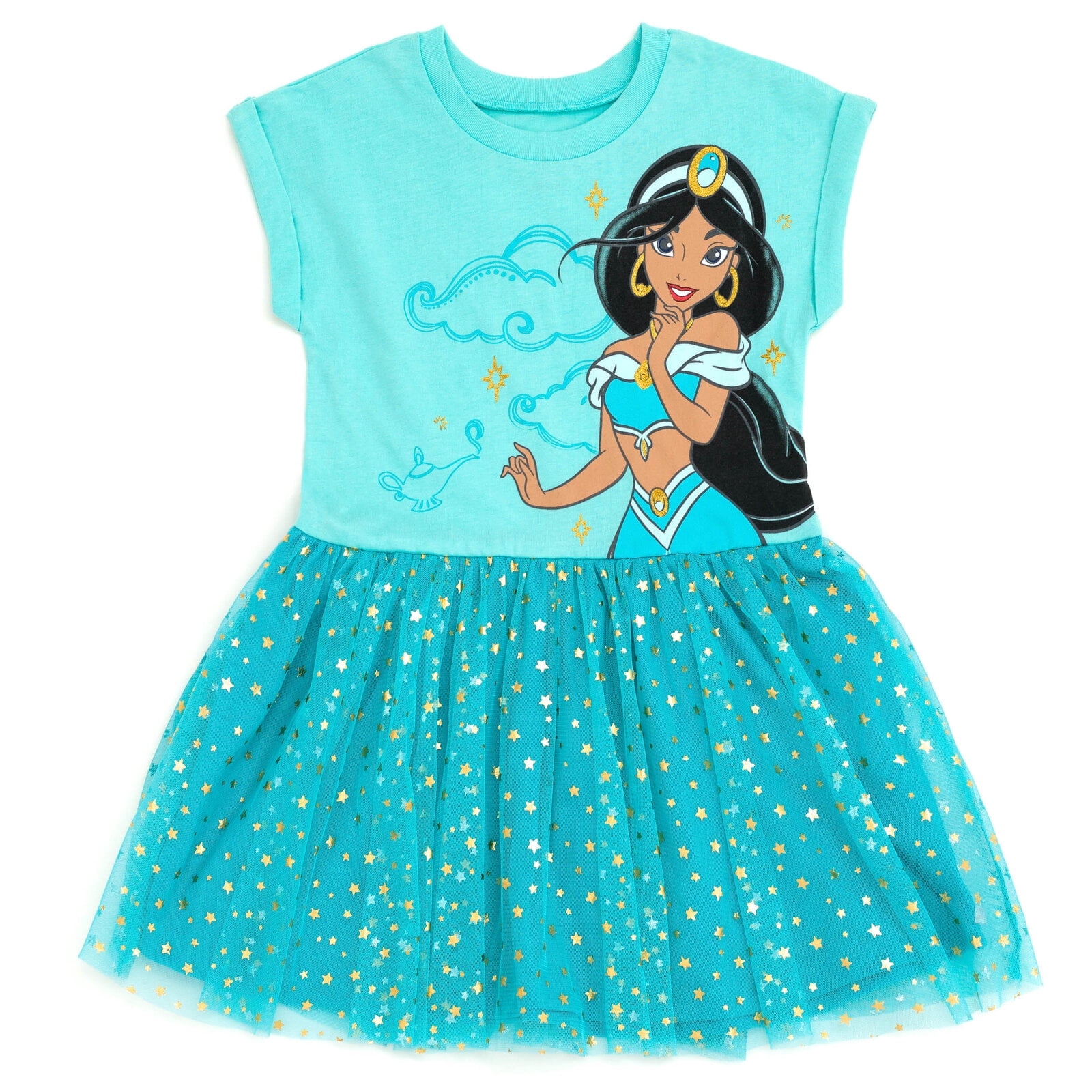 Disney Princess Jasmine Tulle Dress Toddler to Big Kid - Walmart.com