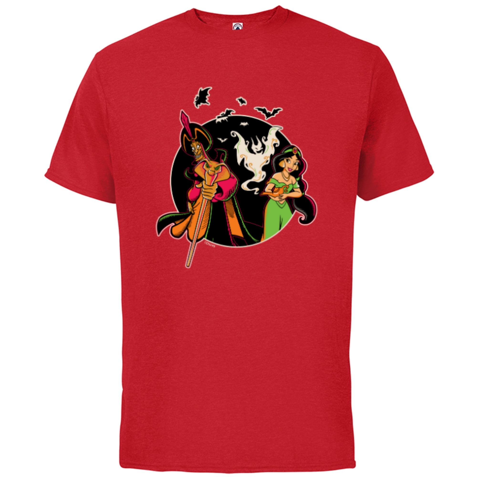 Disney Princess Jasmine and Jafar Aladdin Halloween Bats - Short Sleeve ...