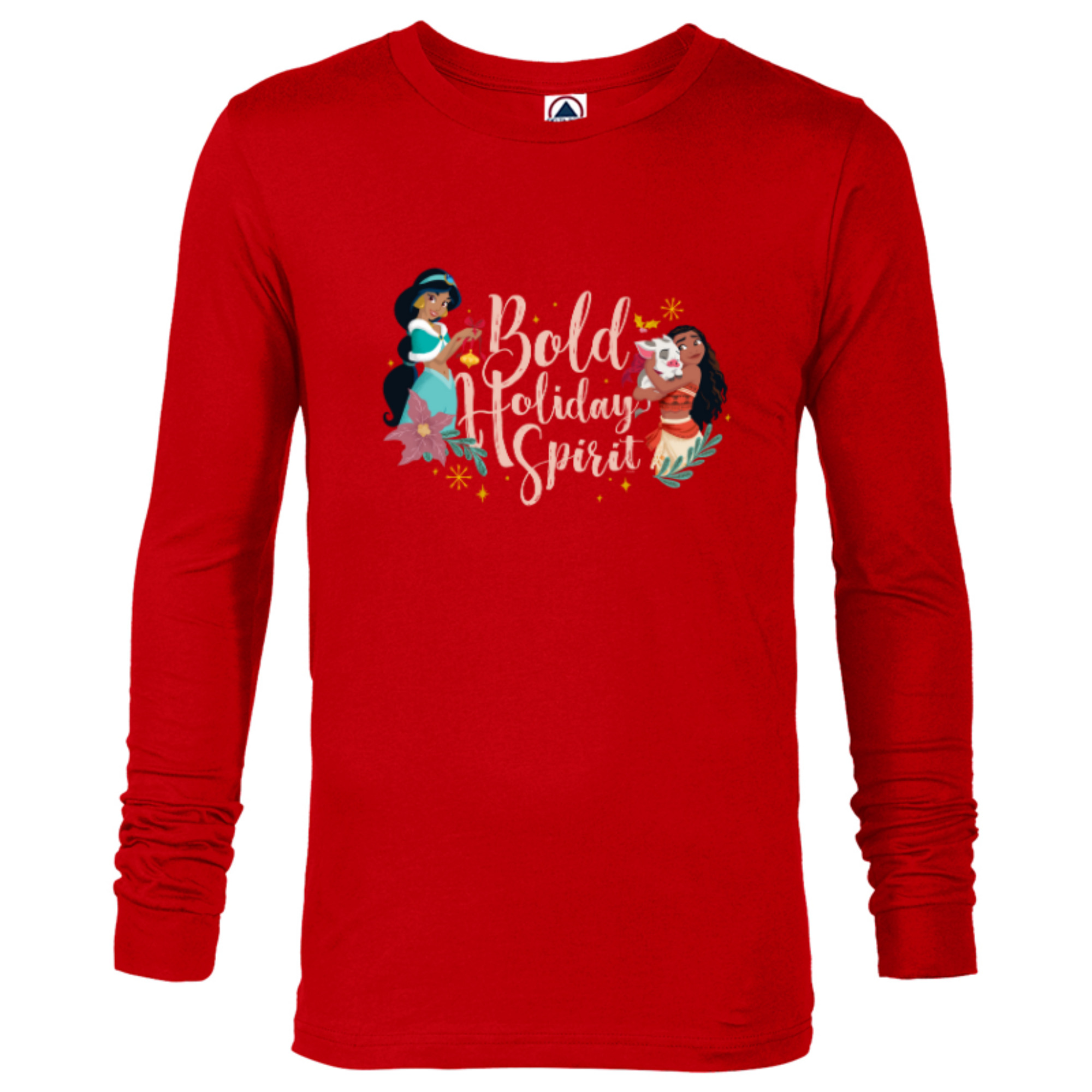 Disney Princess Jasmine and Moana Bold Holiday Spirit - Long Sleeve T ...
