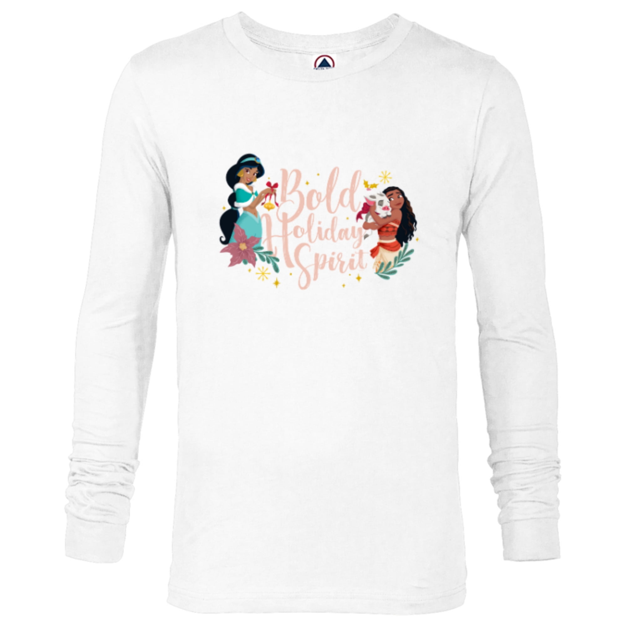 Disney Princess Jasmine and Moana Bold Holiday Spirit - Long Sleeve T ...