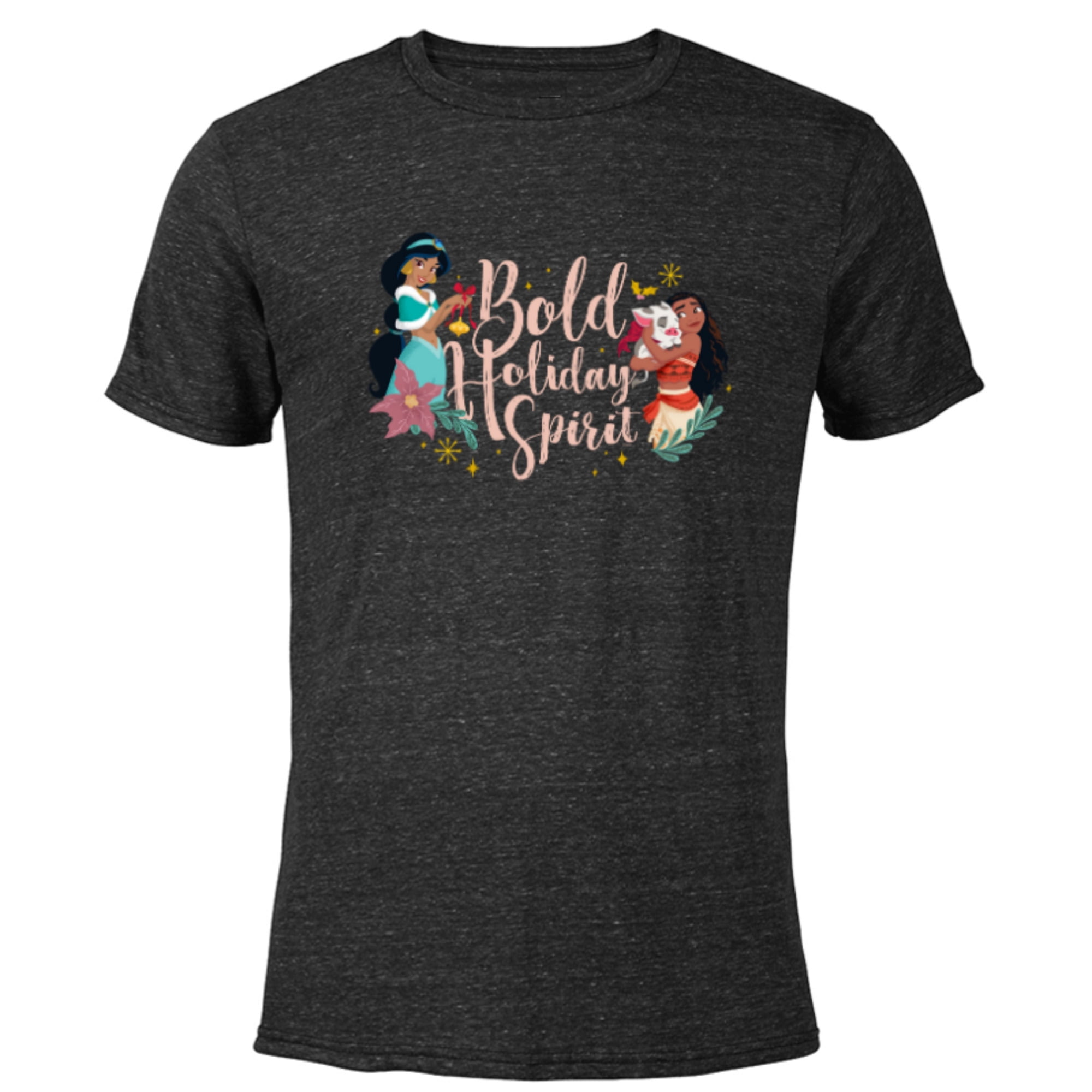 Disney Princess Jasmine and Moana Bold Holiday Spirit - Short Sleeve ...