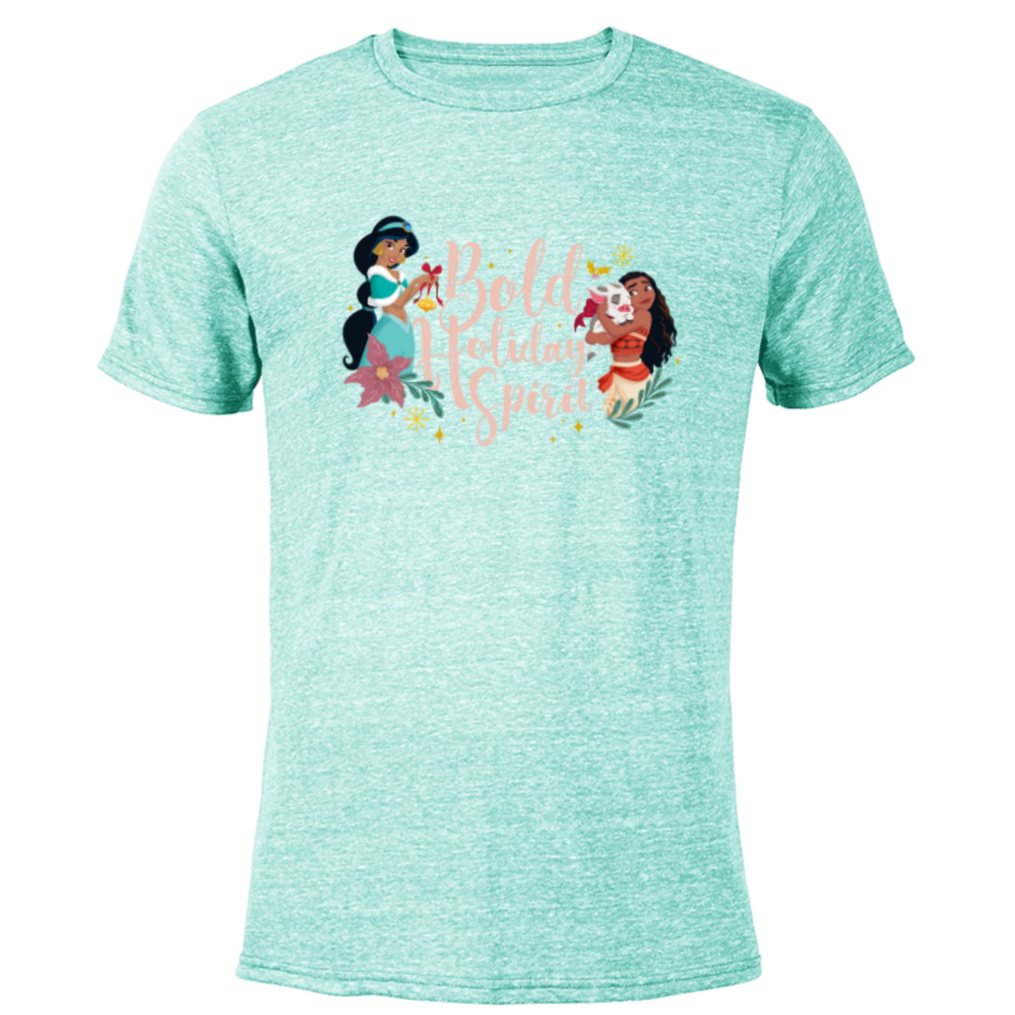 Disney Princess Jasmine and Moana Bold Holiday Spirit - Short Sleeve ...