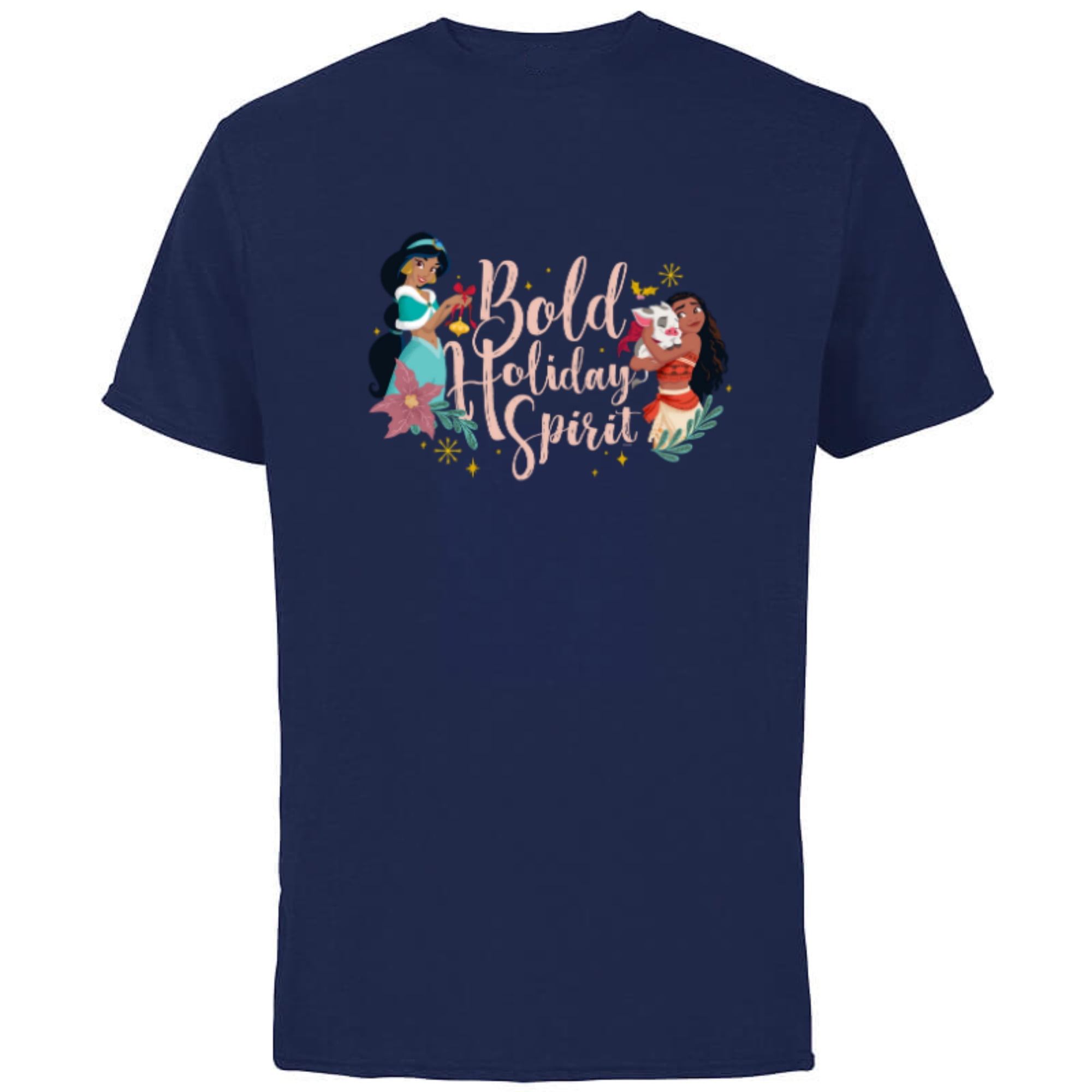 Disney Princess Jasmine and Moana Bold Holiday Spirit - Short Sleeve ...