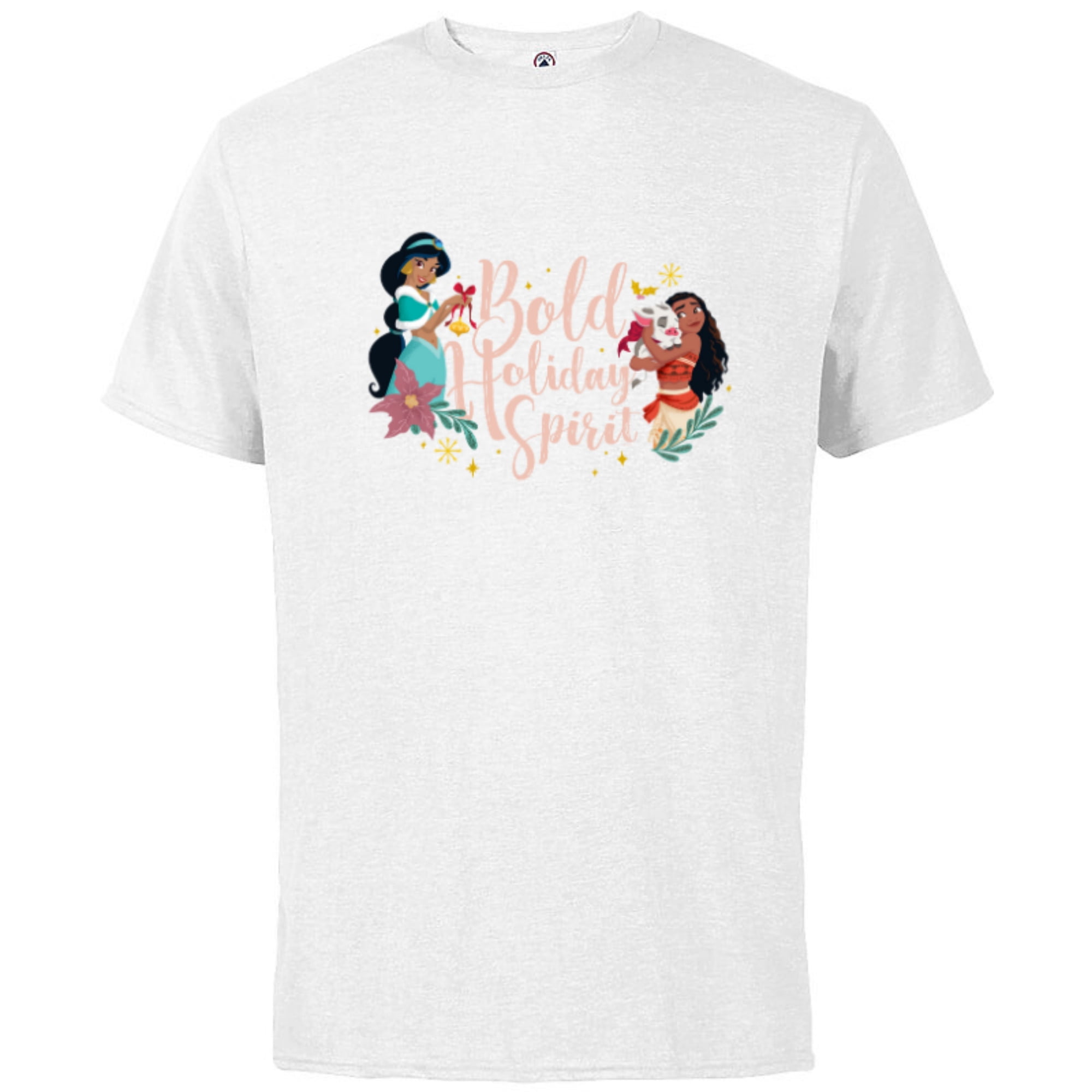 Disney Princess Jasmine and Moana Bold Holiday Spirit - Short Sleeve ...