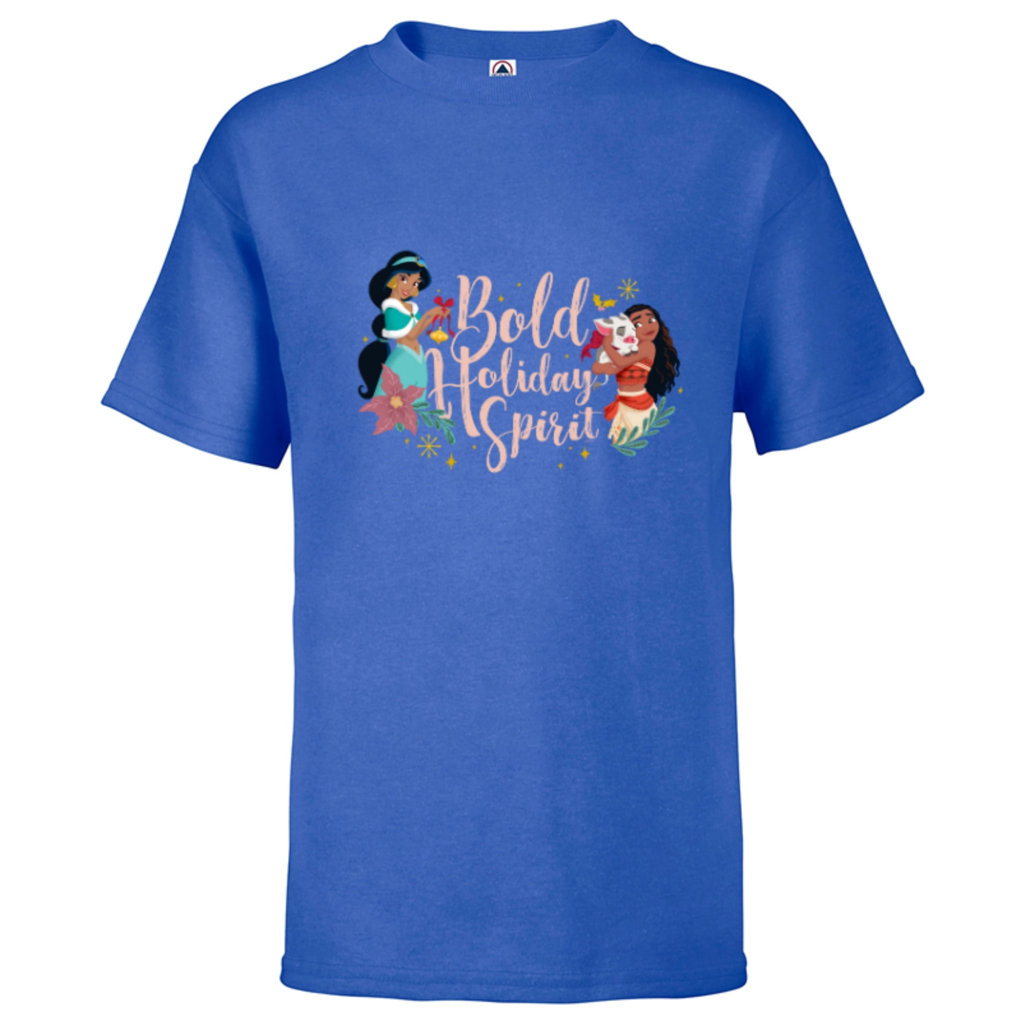 Disney Princess Jasmine and Moana Bold Holiday Spirit - Short Sleeve T ...