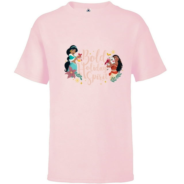 Disney Princess Jasmine and Moana Bold Holiday Spirit - Short Sleeve T ...