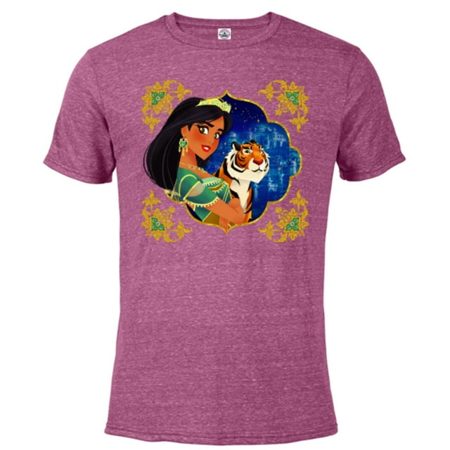 Disney Princess Jasmine and Rajah Stylized - Short Sleeve Blended T ...