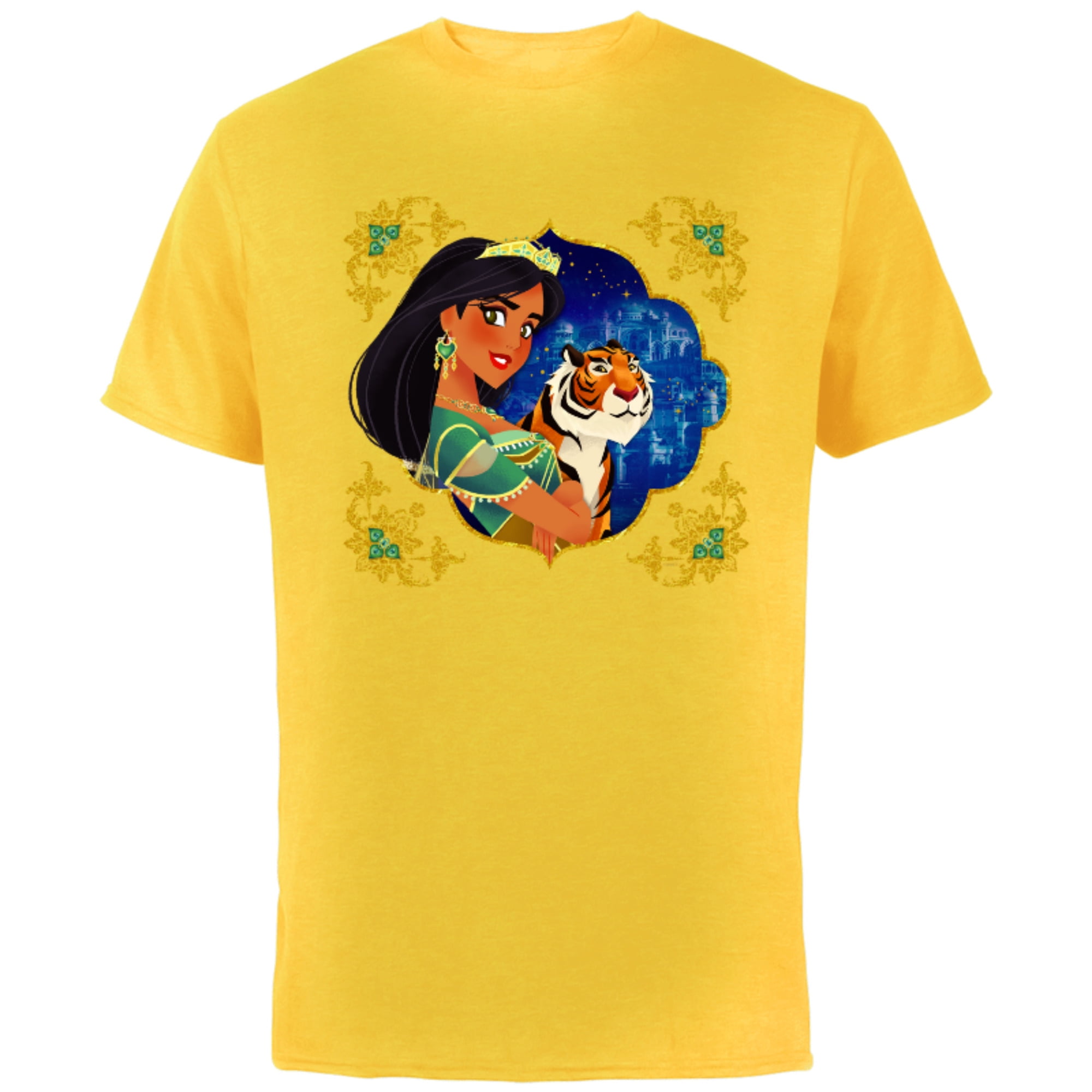 Disney Princess Jasmine and Rajah Stylized - Short Sleeve Cotton T ...
