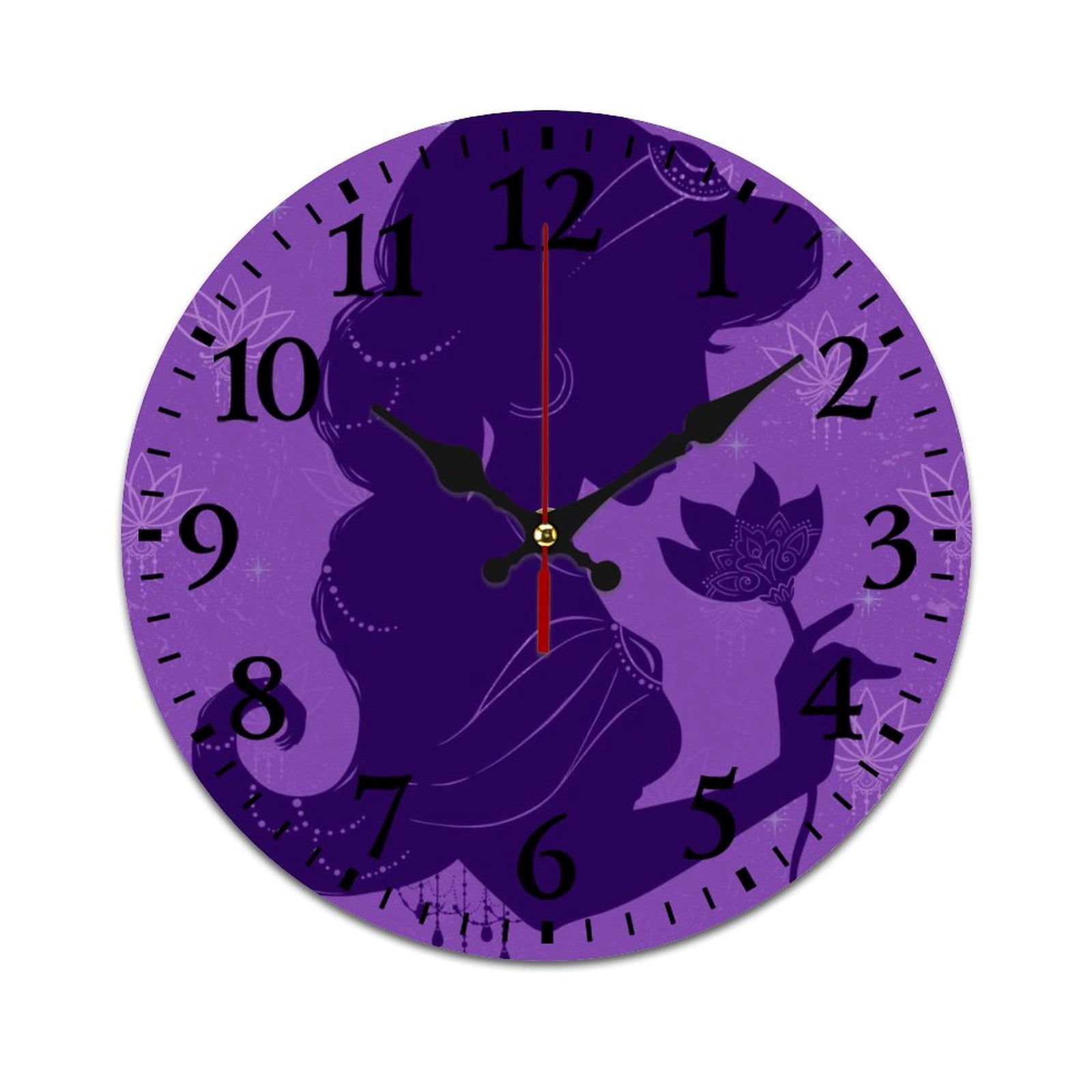 Disney Princess Jasmine wall clocks battery operated decorative 25cm/9 ...