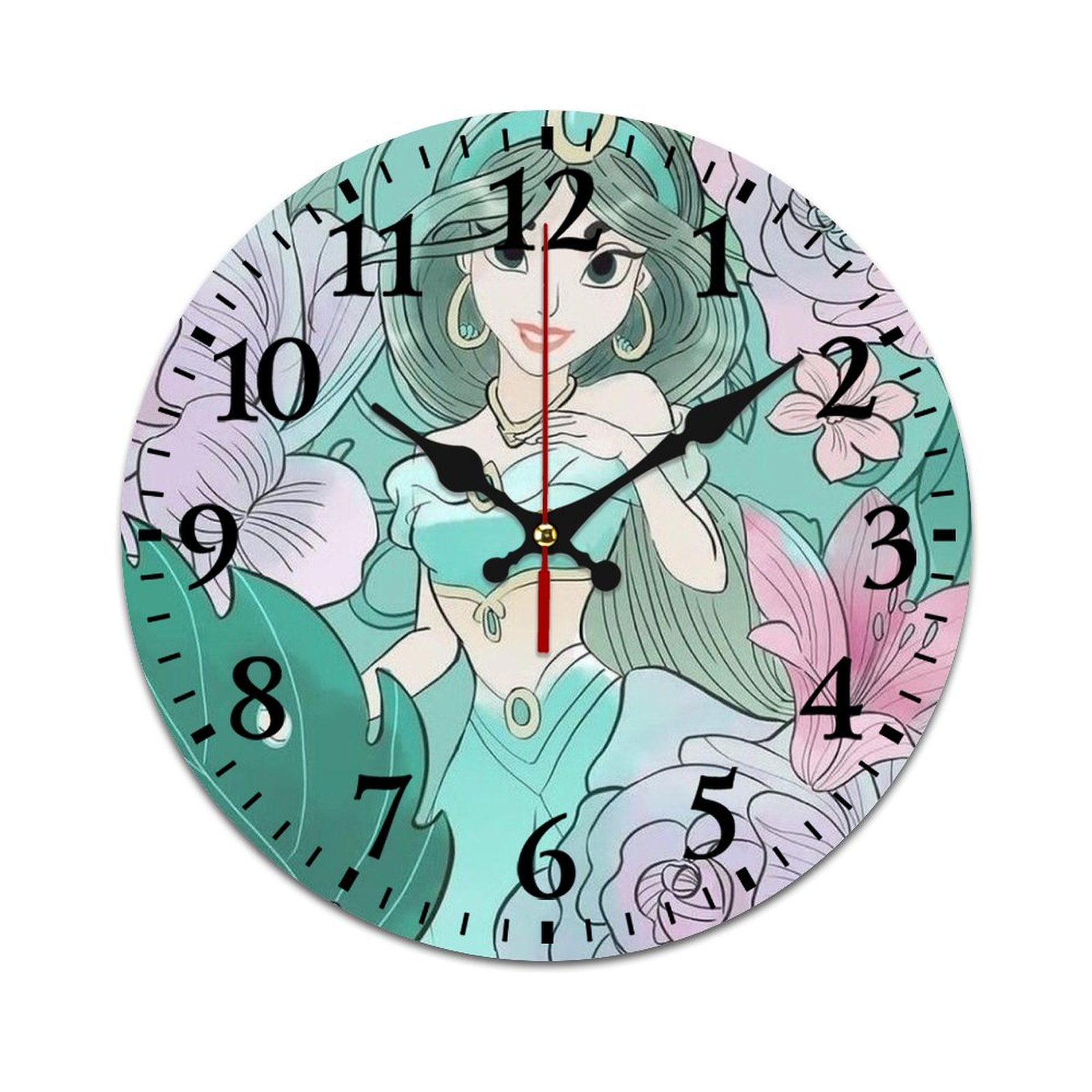 Disney Princess Jasmine wall clocks battery operated decorative 30cm/11 ...