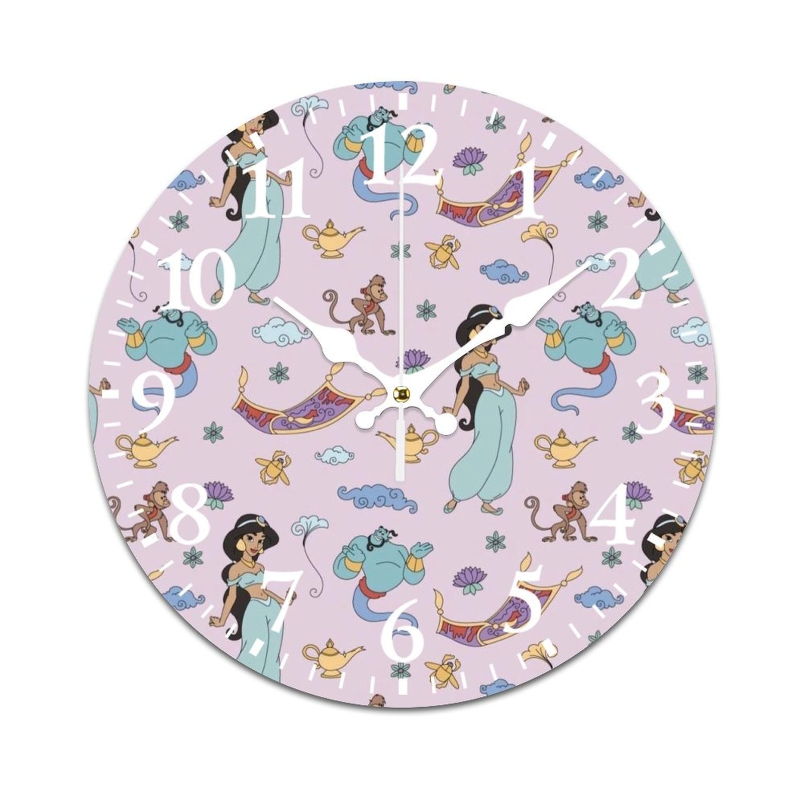 Disney Princess Jasmine wall clocks battery operated decorative 30cm/11 ...