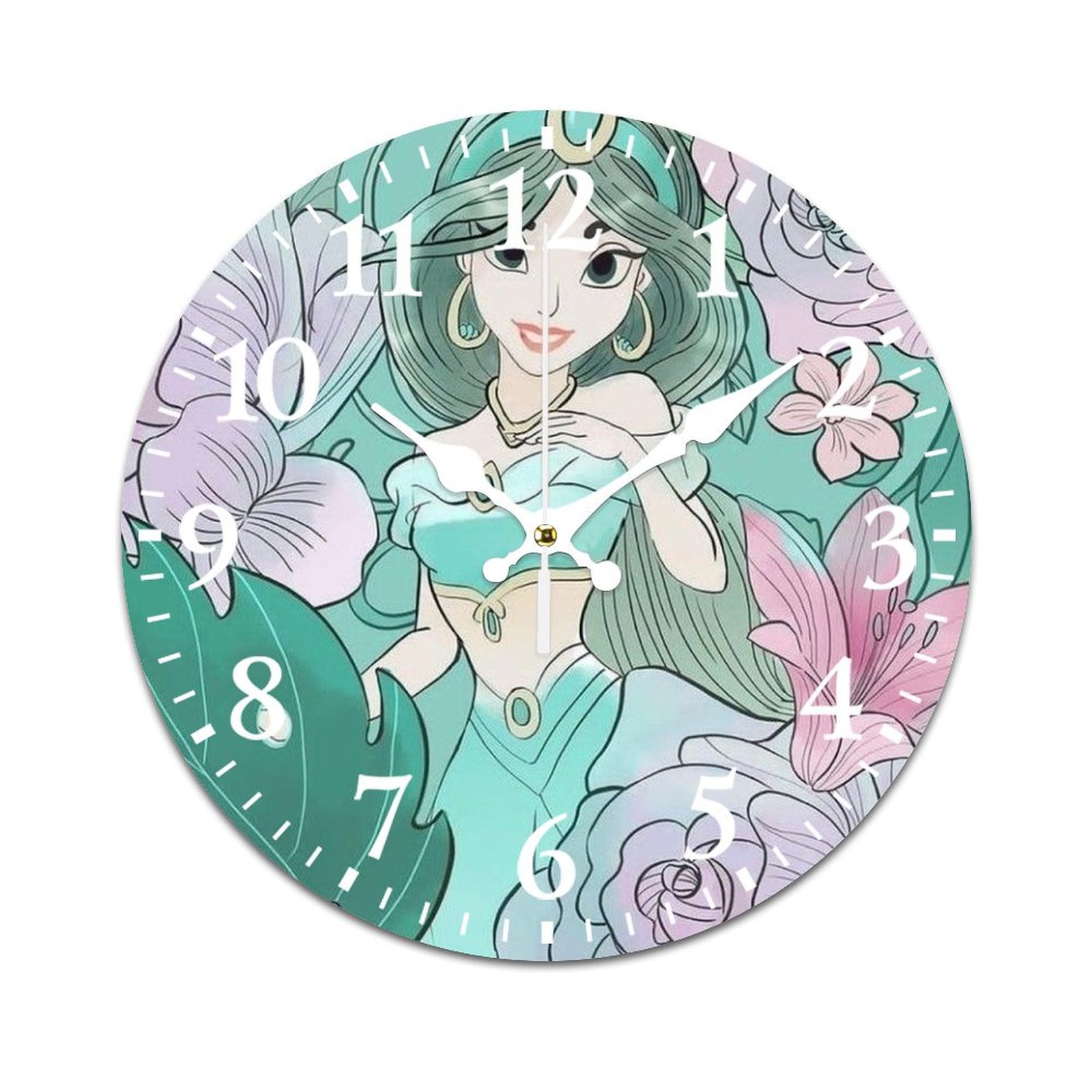 Disney Princess Jasmine wall clocks battery operated decorative 34cm/13 ...
