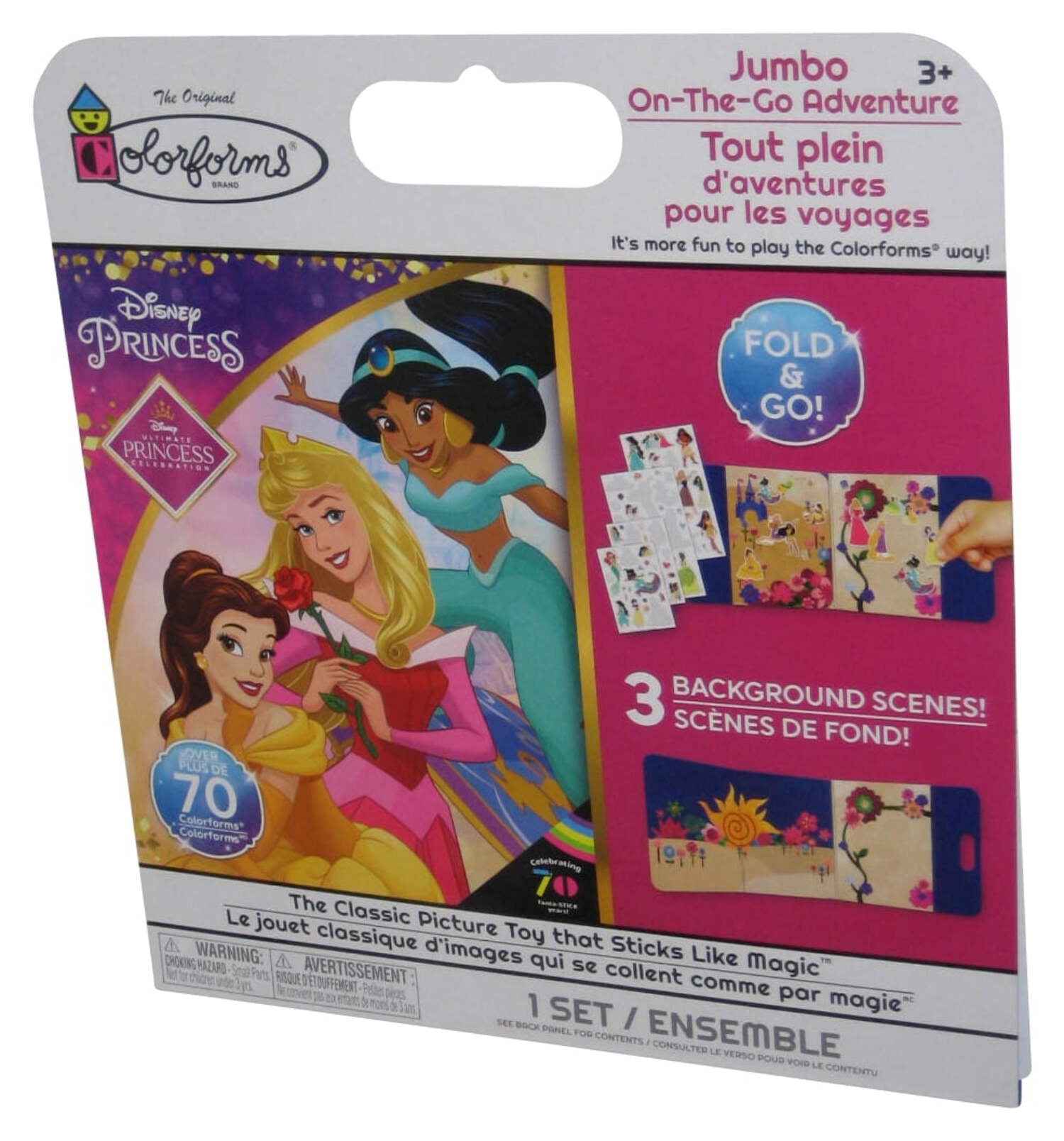 Disney Princess Jumbo On-The-Go Adventure (2022) Colorforms Travel ...