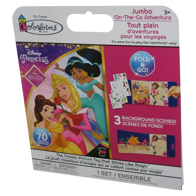 Disney Princess Jumbo On-The-Go Adventure (2022) Colorforms Travel ...