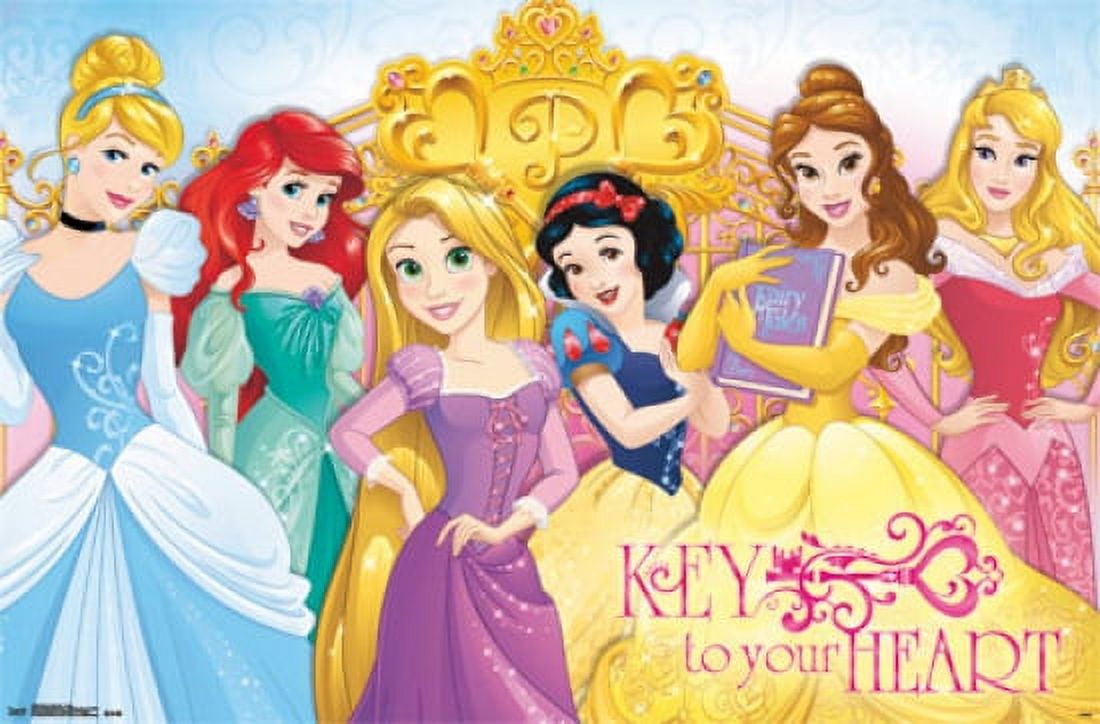 Disney Princess - Key to Your Heart Laminated Poster Print (24 x 36 ...