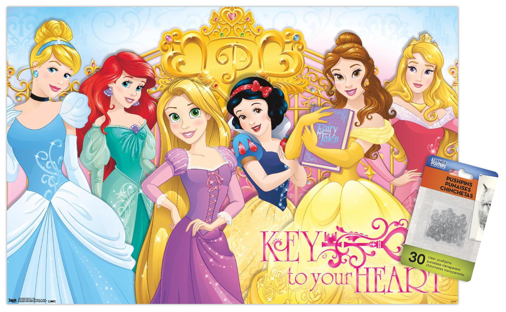 Disney Princess - Keys 14.72" x 22.37" Poster, by Trends International ...